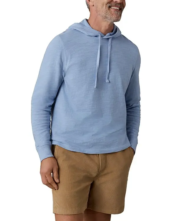 Faherty Brand Sunwashed Slub Hoodie - Blue Isle