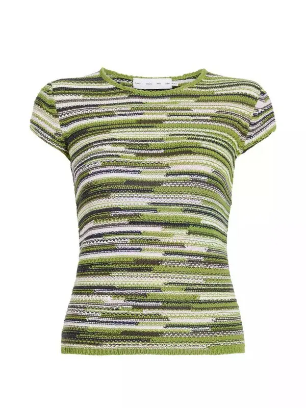 Proenza Schouler White Label Knit Rib T-shirt - Green