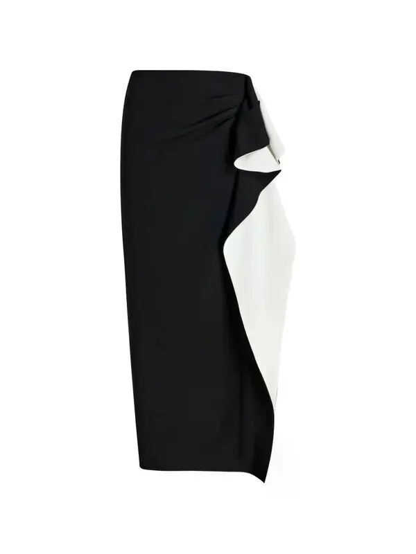 Proenza Schouler Cella Ruffled Maxi Skirt - Black