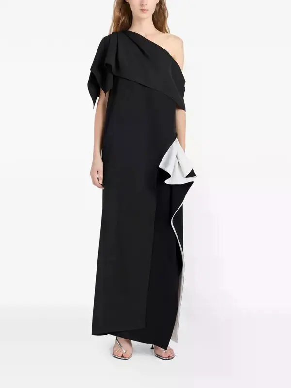 Proenza Schouler Cella Ruffled Maxi Skirt - Black