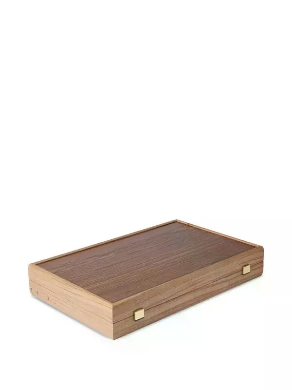 THE CONRAN SHOP Milos Wood Backgammon Set - Brown