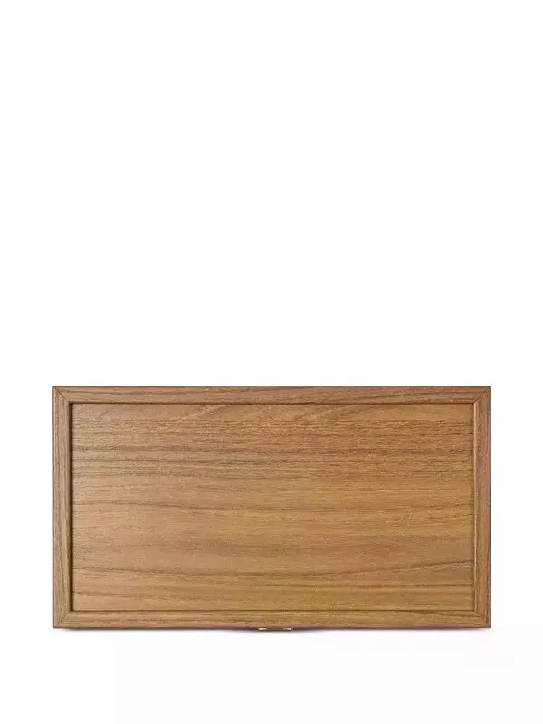 THE CONRAN SHOP Milos Wood Backgammon Set - Brown