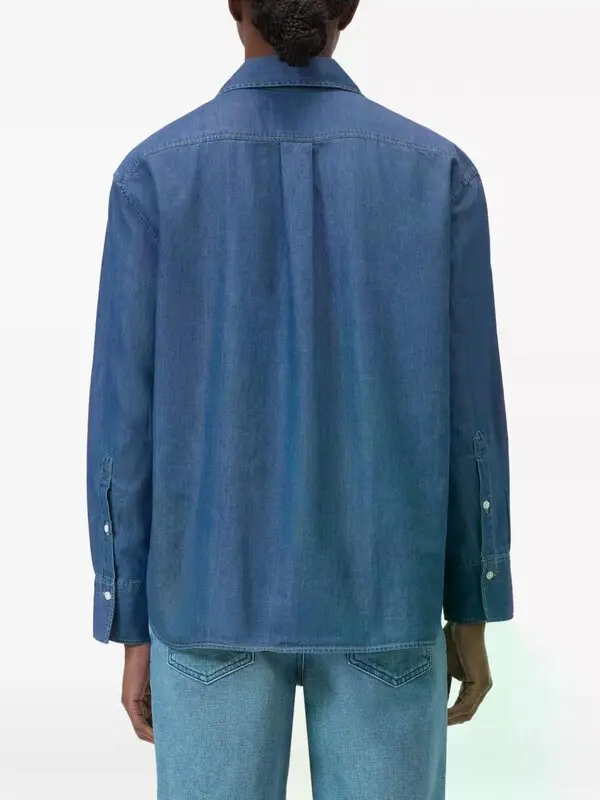 Closed Asymmetric Collared Shirt
