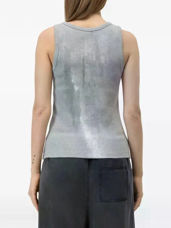 Closed Ribbed Knit Tank Top