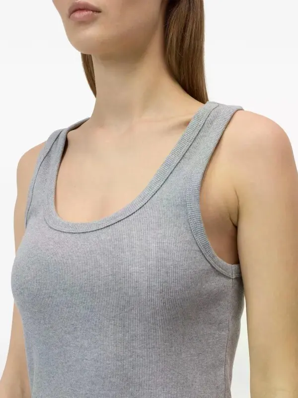 Closed Ribbed Knit Tank Top