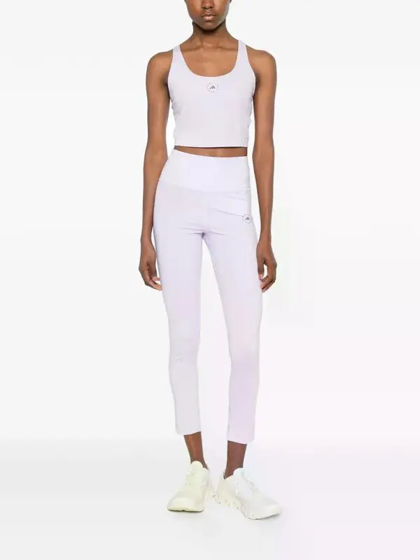 Adidas By Stella McCartney Logo High-waisted Leggings