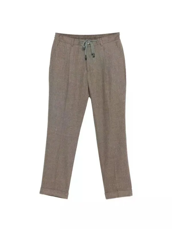 GRAN SASSO Drawstring Cuffed Trousers - Neutrals