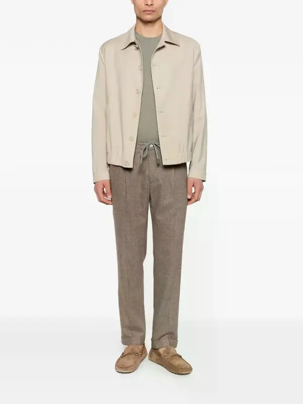 GRAN SASSO Drawstring Cuffed Trousers - Neutrals