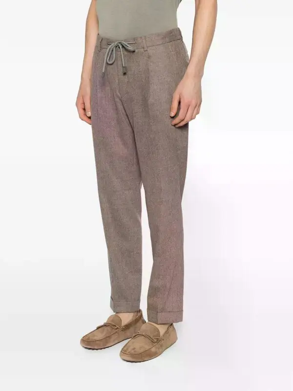 GRAN SASSO Drawstring Cuffed Trousers - Neutrals