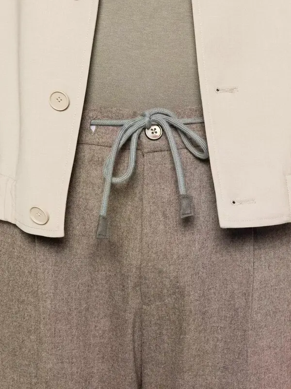 GRAN SASSO Drawstring Cuffed Trousers - Neutrals