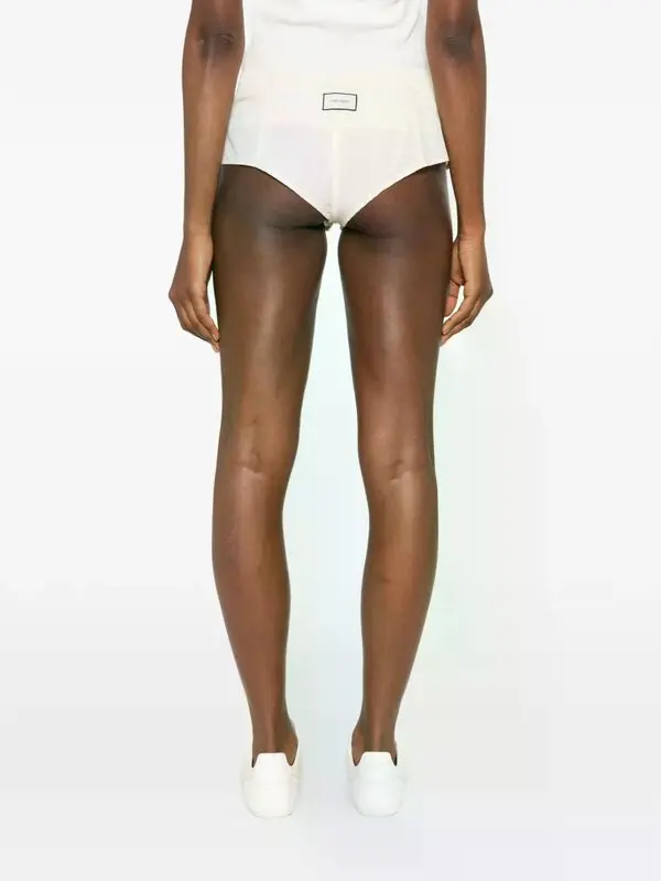 ENTIRE STUDIOS Pixie Buttoned Mini Shorts - Neutrals