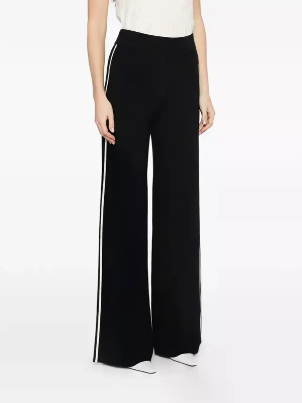 Max Mara Stripe-detail Palazzo Pants