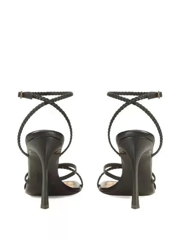 SERGIO ROSSI Braid Sandals - Black