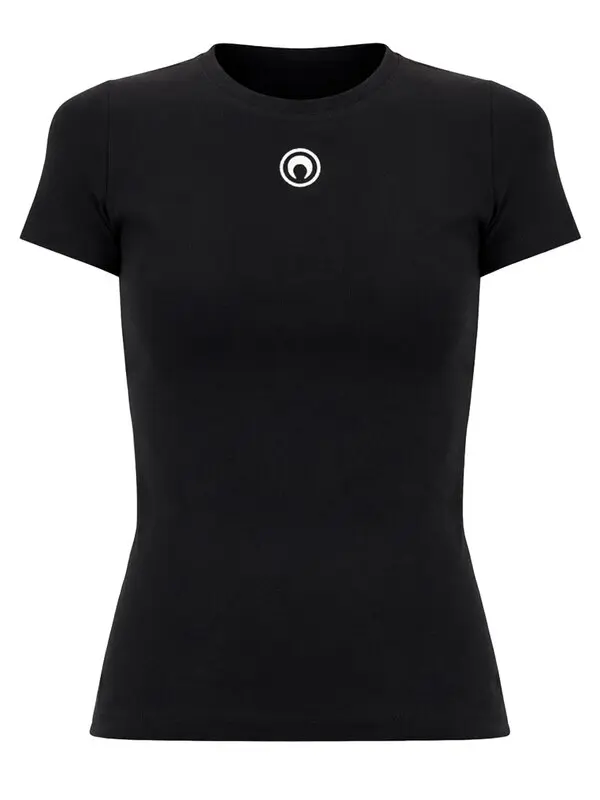 MARINE SERRE Printed T-shirt - Black