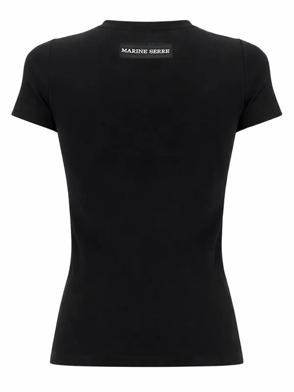 MARINE SERRE Printed T-shirt - Black