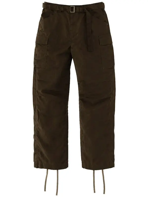 Sacai Twill Cargo Pants - Brown