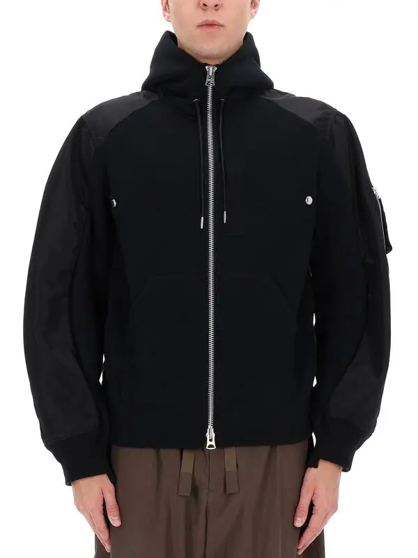 Sacai Hooded Zip-up Jacket