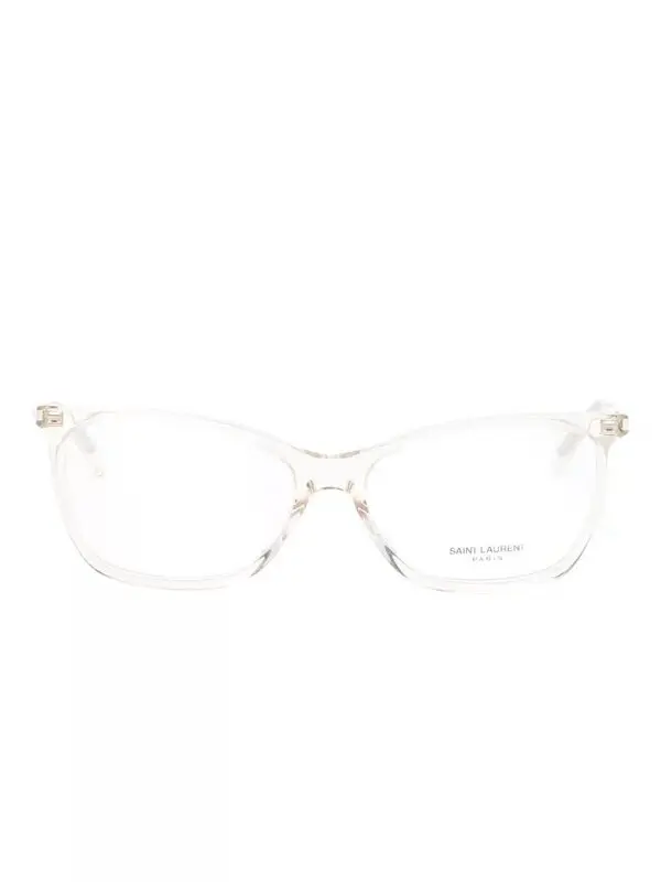 Saint Laurent Square-frame Glasses - Yellow