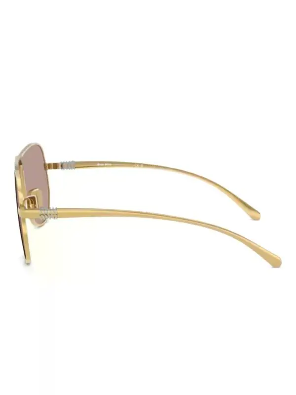 Miu Miu Geometric Frame Sunglasses