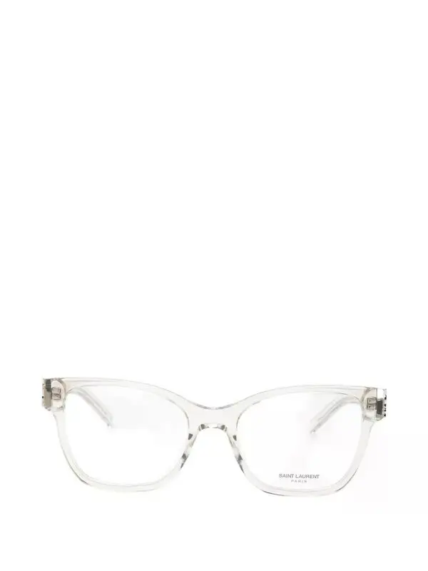 Saint Laurent Oval-frame Glasses - Grey