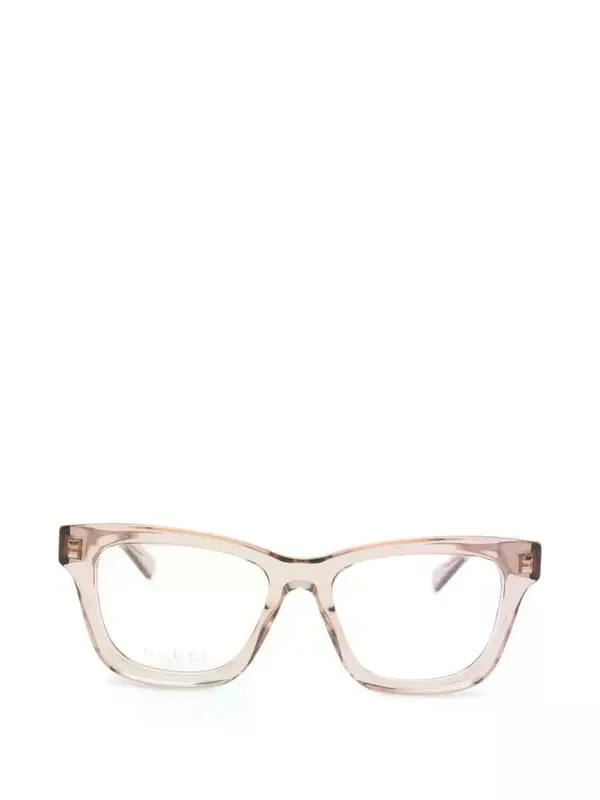Gucci Geometric Frame Glasses - Neutrals