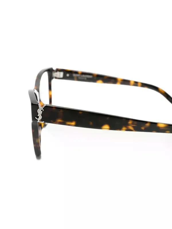 Saint Laurent Logo Rectangle-frame Glasses