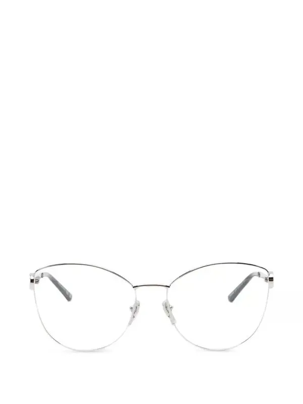 Gucci Cat-eye Logo Glasses - Silver