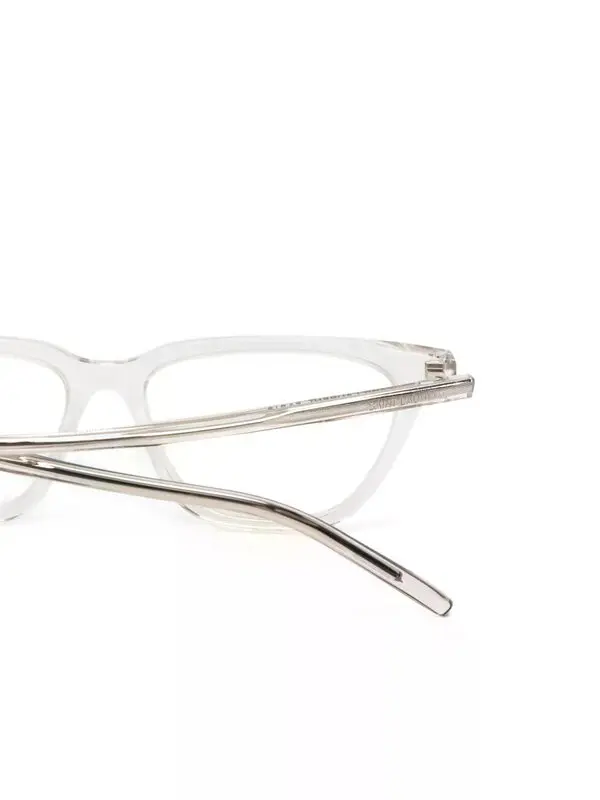 Saint Laurent Square Frame Glasses - White