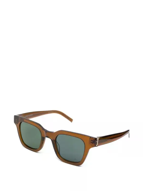 Saint Laurent Logo Square-frame Sunglasses