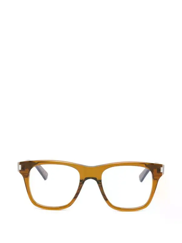 Saint Laurent Square-frame Glasses - Brown