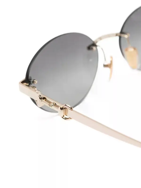 Gucci Oval-frame Sunglasses