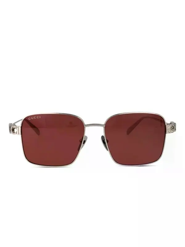 Gucci Square-frame Sunglasses - Silver