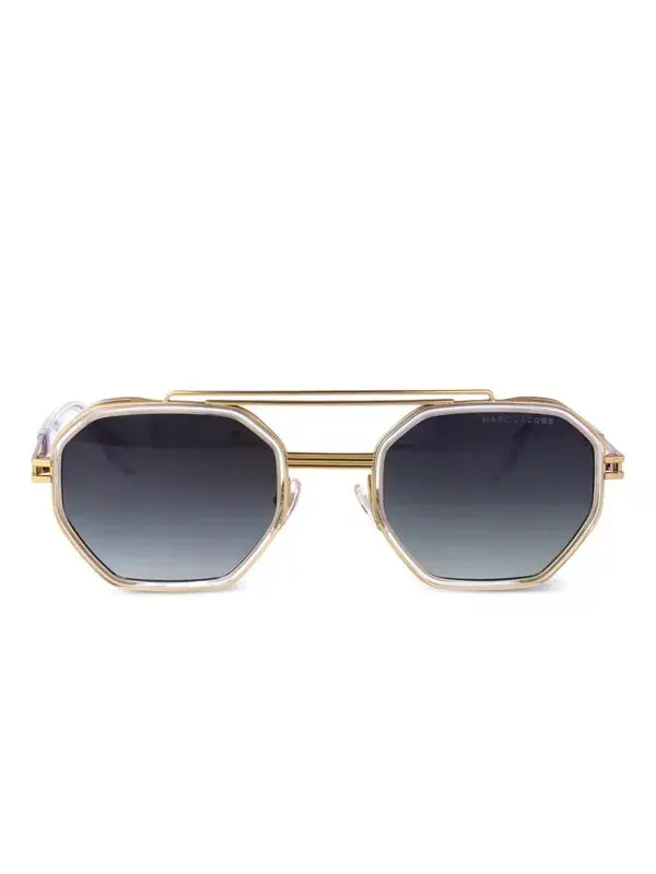 Marc Jacobs Geometric Frame Sunglasses - Gold