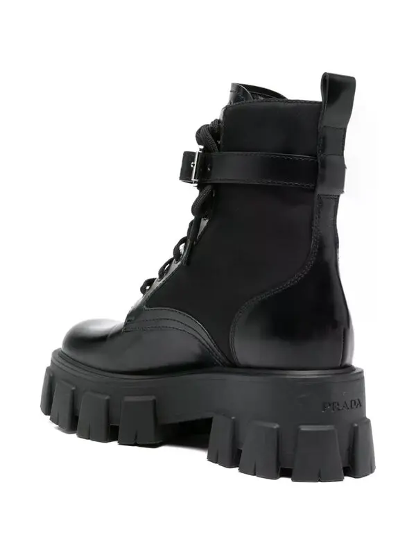 Prada Monolith Combat Boots