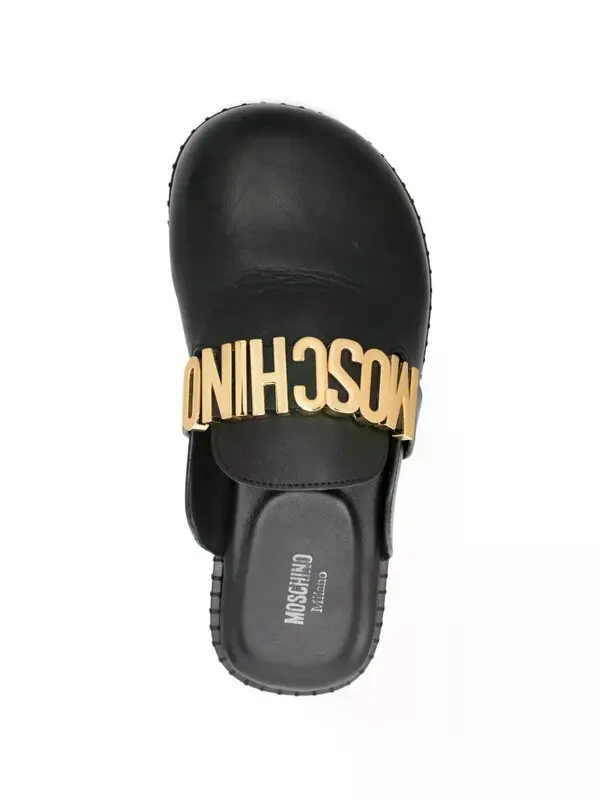 Moschino Leather Mules