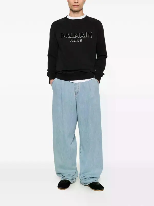 Balmain Logo-print Crew-neck Sweatshirt