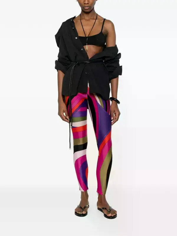 Emilio Pucci Abstract-print Leggings