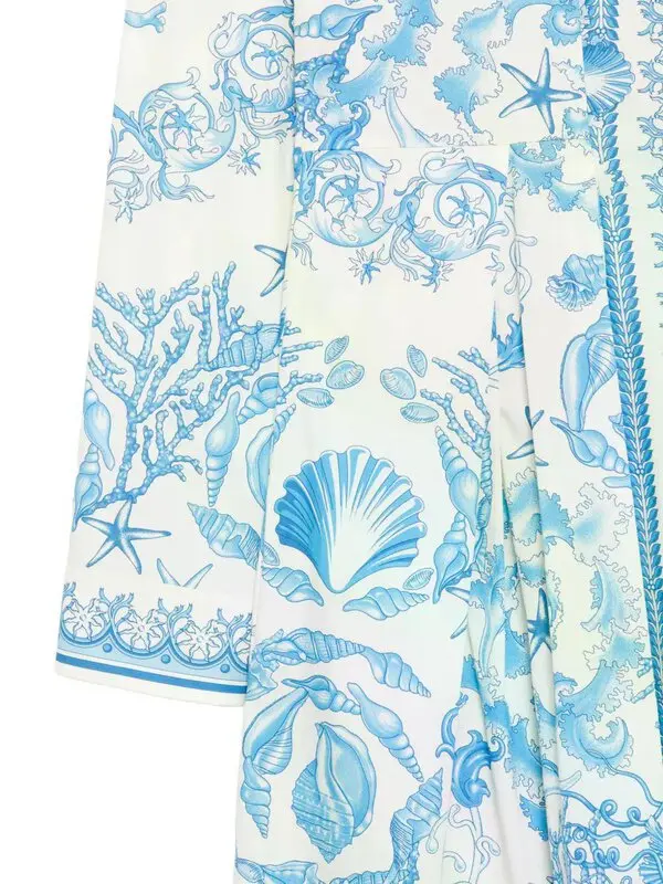 Versace Barocco Print Cotton Dress