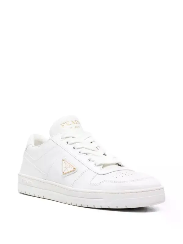 Prada Lace-up Leather Sneakers