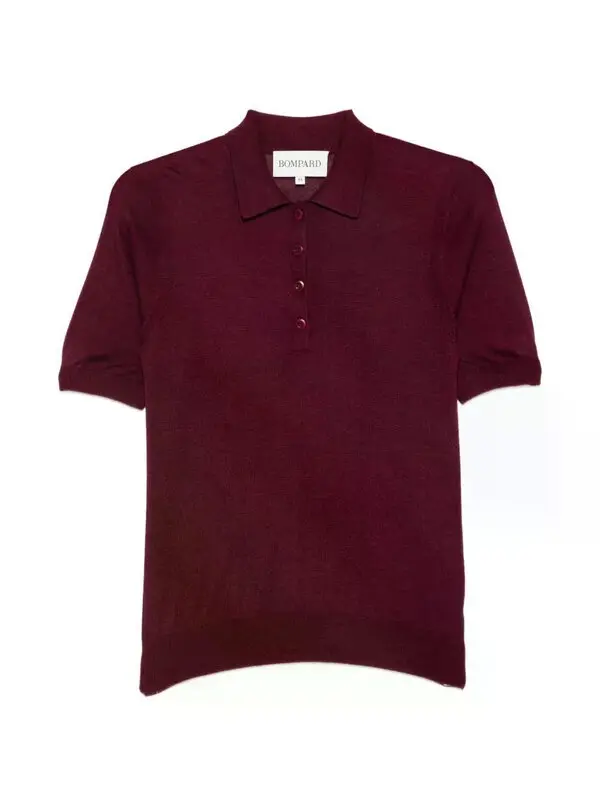 Eric Bompard Buttoned Short-sleeve Polo - Red