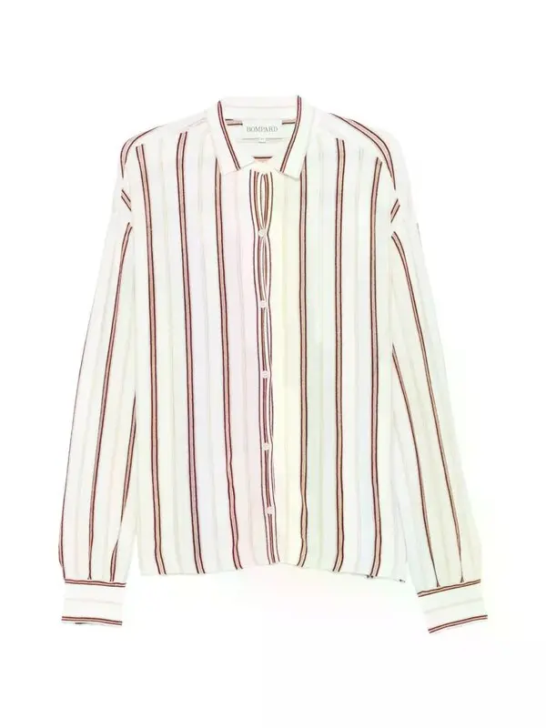 Eric Bompard Striped Button-up Shirt - White