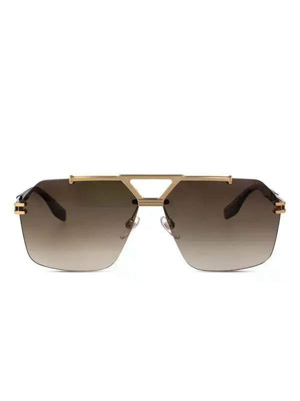 Marc Jacobs 837/s Rimless Navigator Sunglasses - Gold