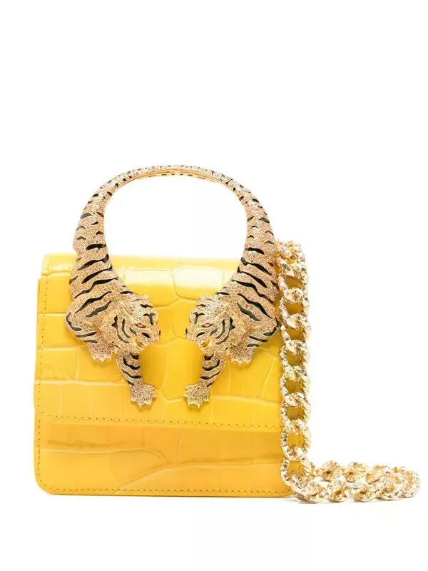 Roberto Cavalli Tiger Handle Shoulder Bag