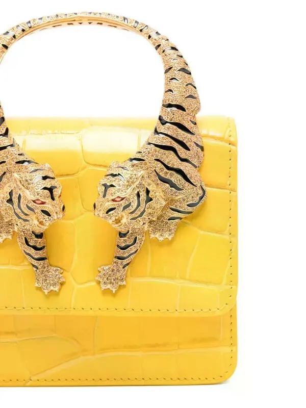 Roberto Cavalli Tiger Handle Shoulder Bag
