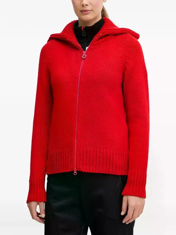 NEWLAND Star Wide-collar Cardigan - Red