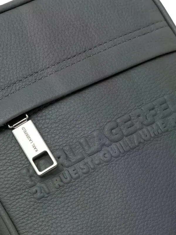 Karl Lagerfeld Logo-embossed Messenger Bag