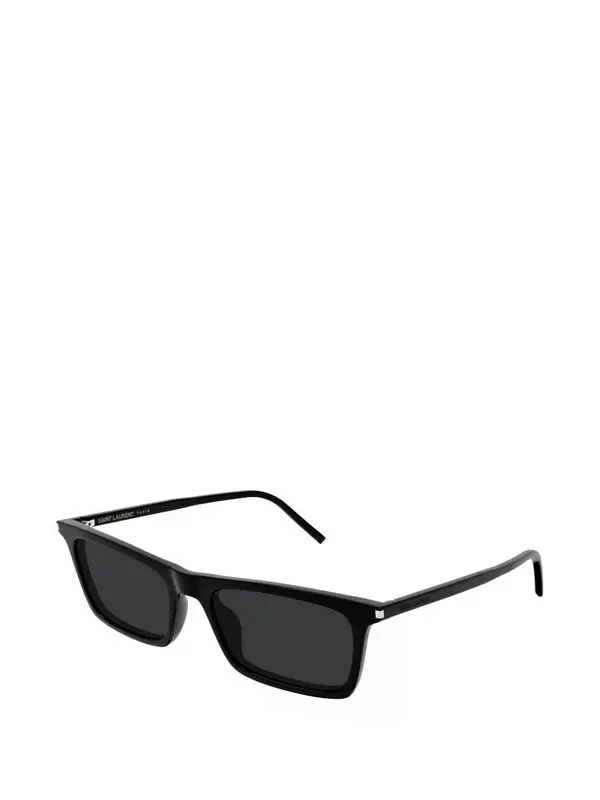 Saint Laurent Betty Thin Rectangle Sunglasses - Black