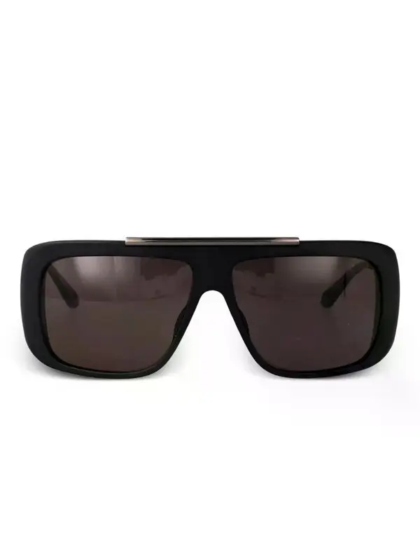 Alexander McQueen Matte Oversized Square Sunglasses - Grey