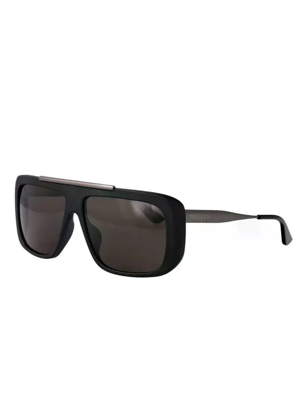 Alexander McQueen Matte Oversized Square Sunglasses