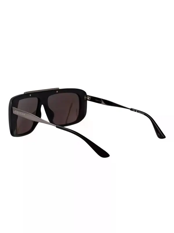 Alexander McQueen Matte Oversized Square Sunglasses